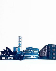 Silhouttes of Iconic buildings from the world's most famous architects