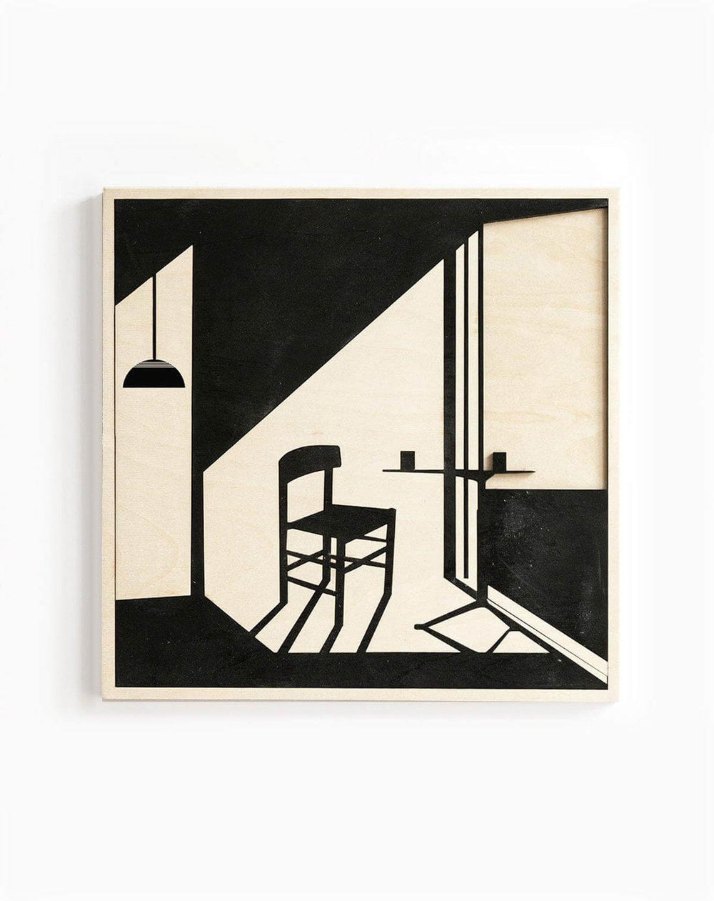 Gallery box with handmade artworks or art prints.